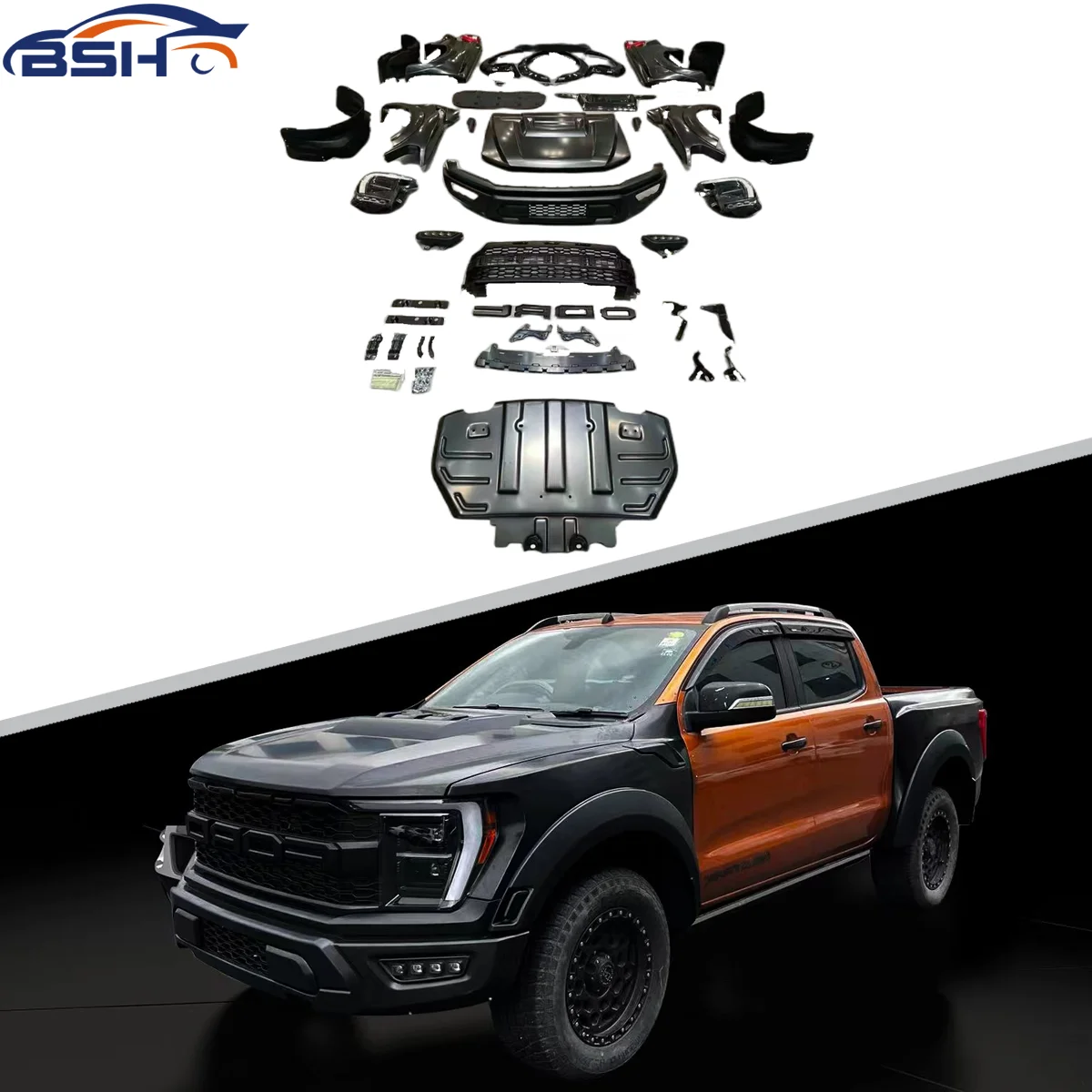 Factory Body Kit For Ranger Upgrade To Ford F150 For Px Ranger To F150 ...