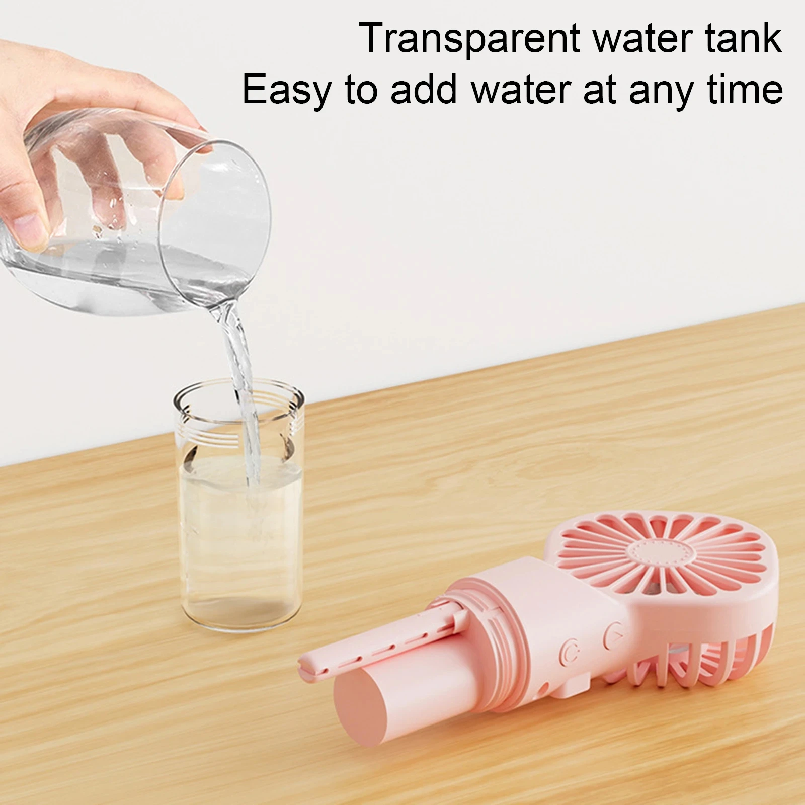 NEW Hand Held Spray Fans 2in1 - Mini Portable Humidifying Fans