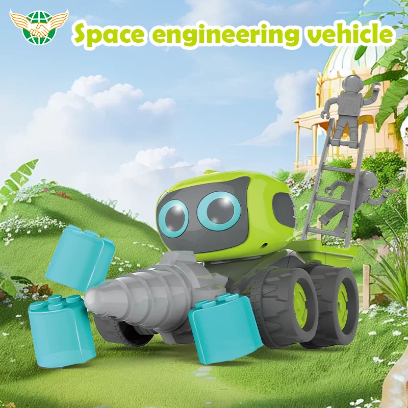 STEM Remote Control Engineering Construction Robot Vehicle Toy ...