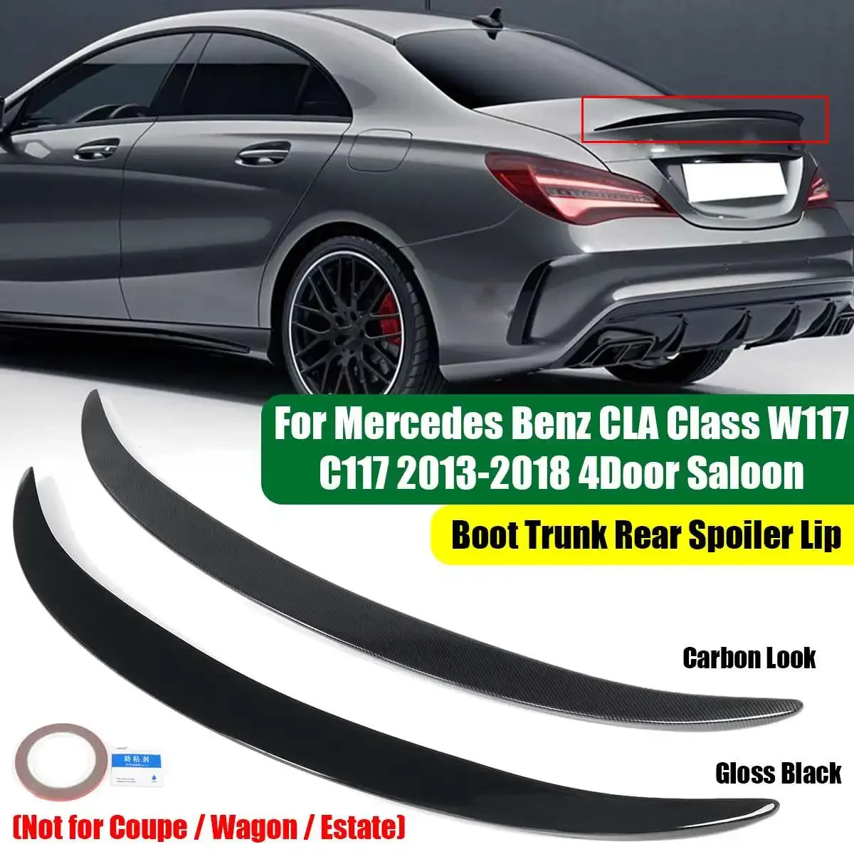 Rear Boot Trunk Spoiler Lip for Mercedes for Benz W117 C117 2013-2018 ...
