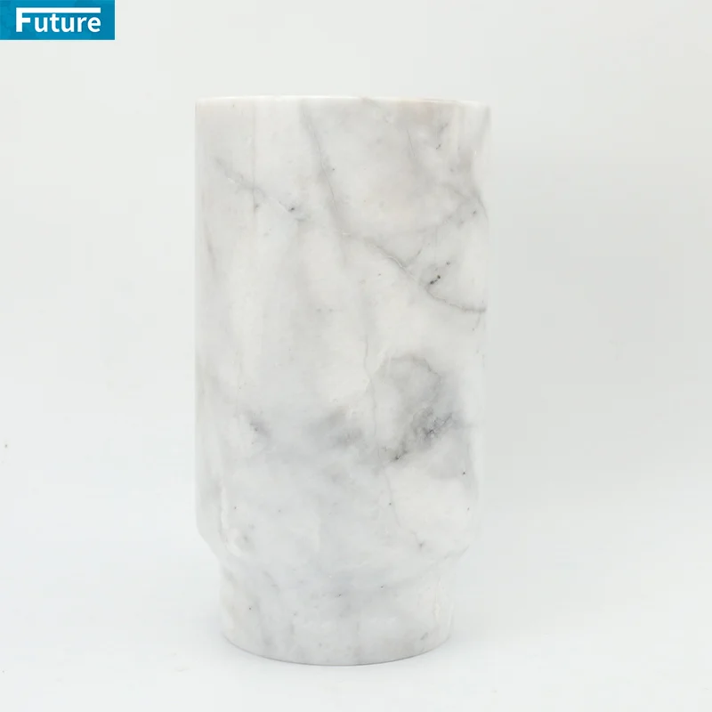 Natural Marble Design Red Marble Wine Chiller Ice Bucket White Marble ...