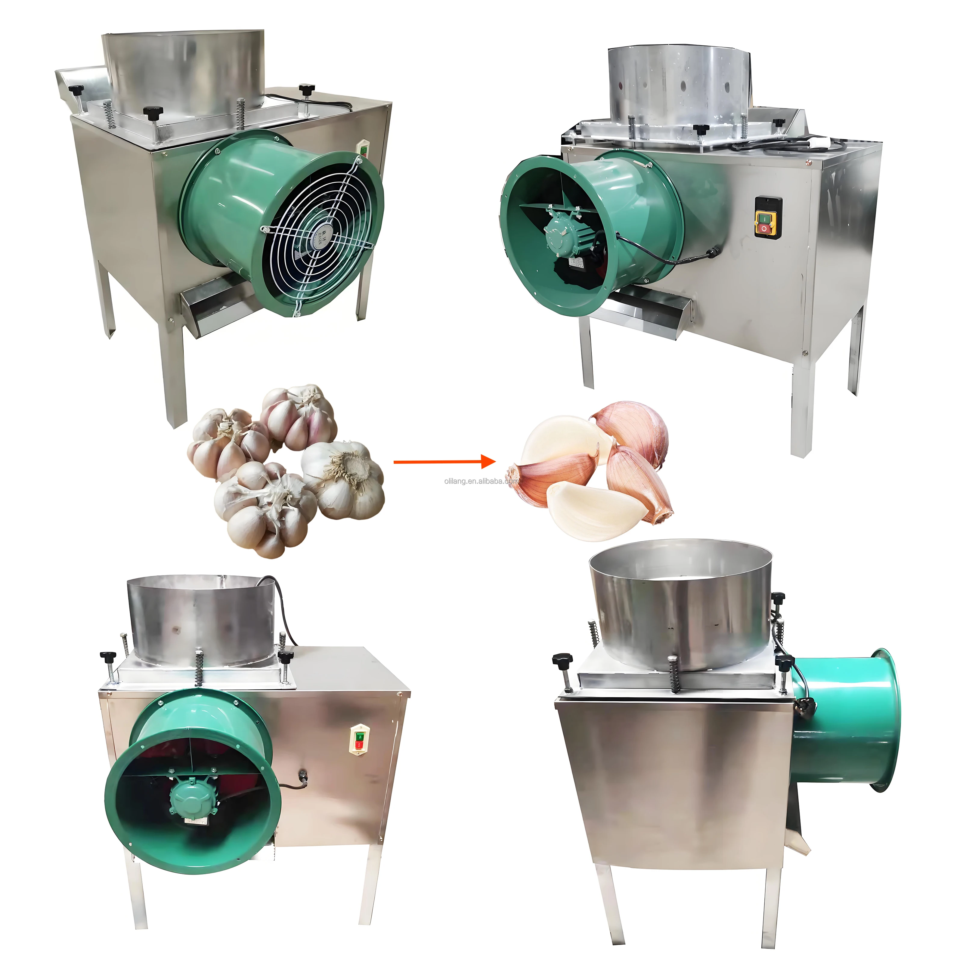Small Type Garlic Bulb Breaker Machine Commercial Garlic Bulb Breaker ...