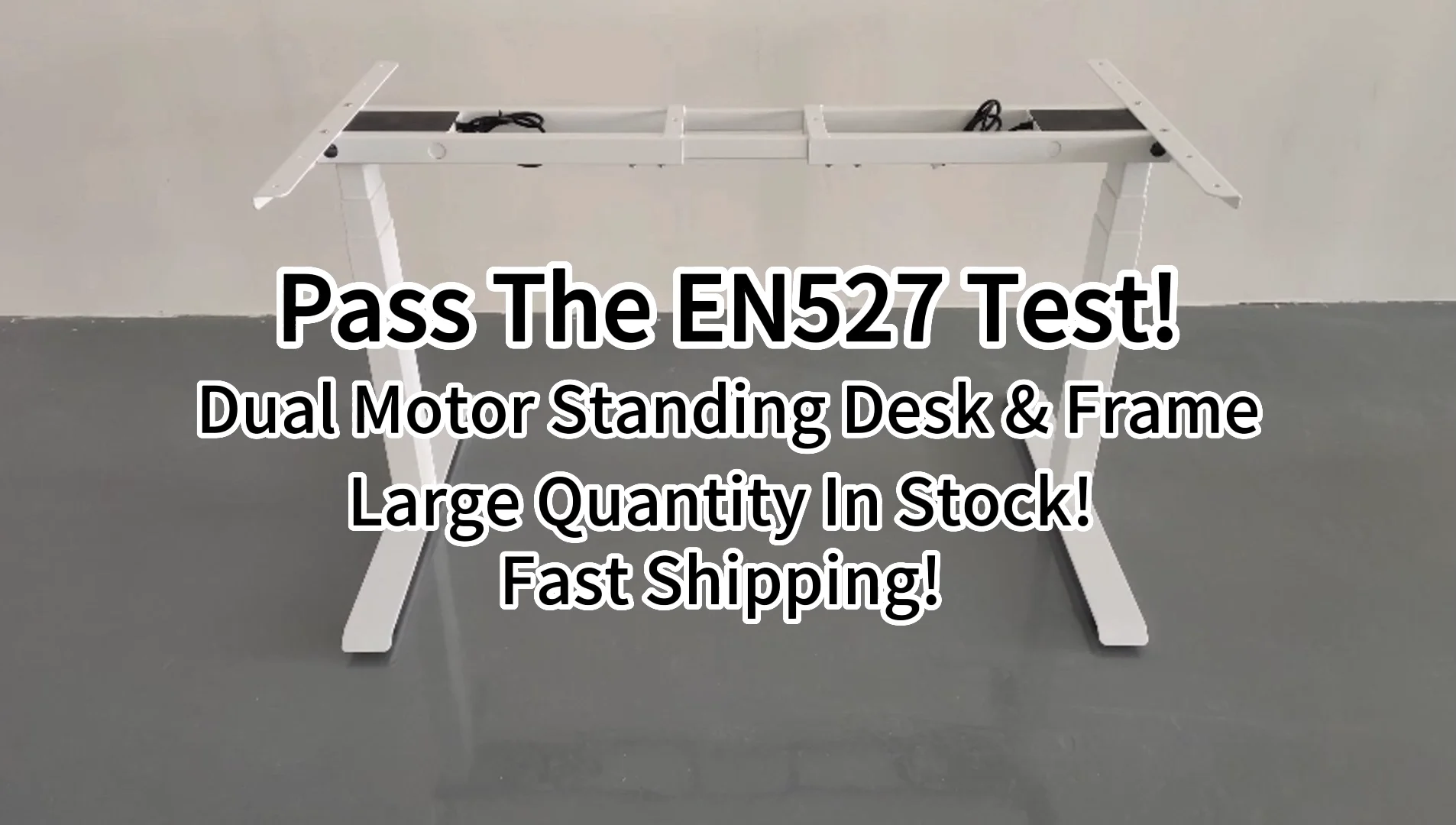 Electric Standing Desk Frame Dual Motor Height Adjustable Desk ...