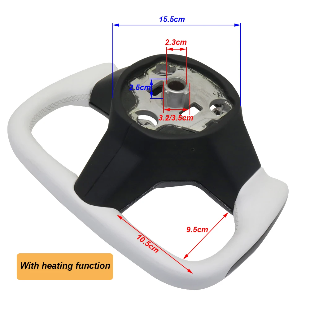 Carbar Yoke Steering Wheel Racing For Tesla Model 3 Model Y 2017-2022 ...