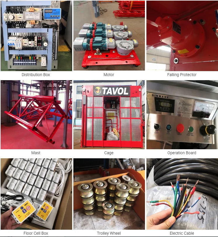 China Tavol Construction Elevator Material Lift Building Hoist Sc200 2 ...
