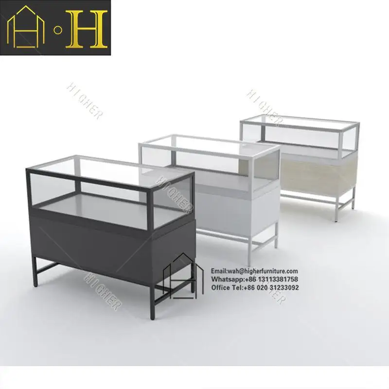 Customized Glass Display Cabinet - LED Eyeglass Shop Design