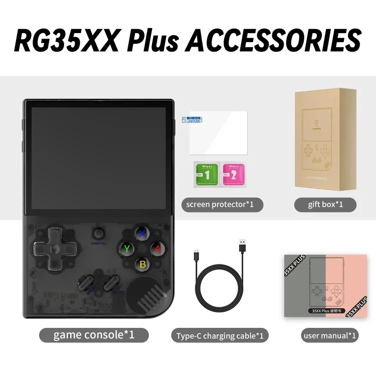 RG35XX PLUS Handheld Game Console 3.5'' IPS Screen Output Streaming ...