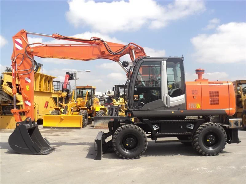Factory Supply Mini Wheel Excavator Digger Machine 17 Ton Wheel ...