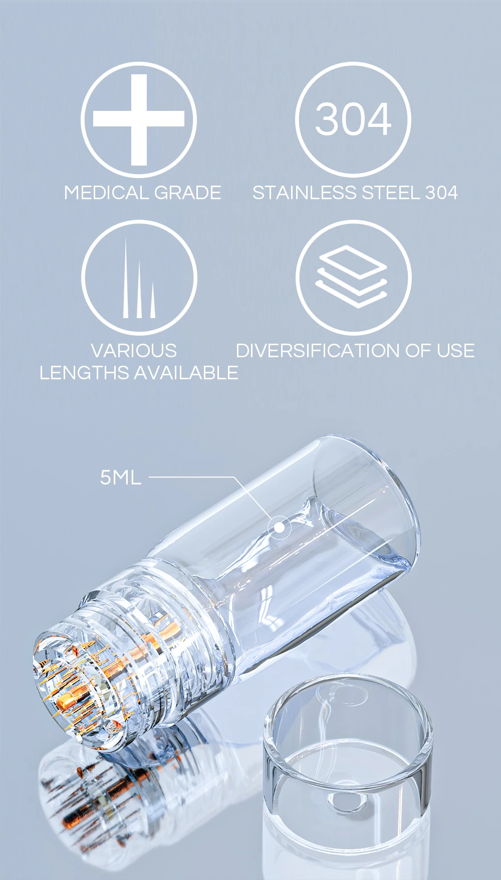 Microneedling Therapy Set Medicine Class Ii Hyaluronic Acid With Hydra ...