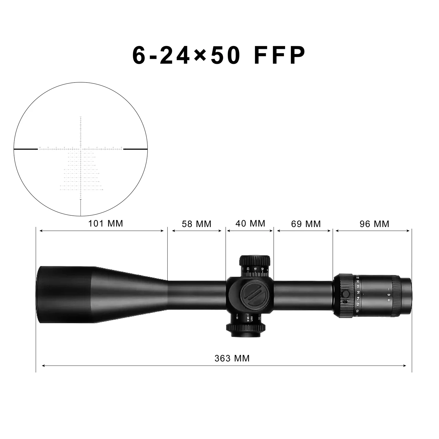 6-24x50 FFP Hunting Scopes - Outdoor Reflex Optics for Sports