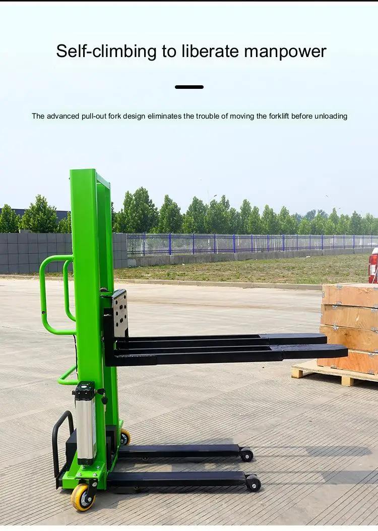 500kg 1000kg Self Loading Lifting Forklift Electric Cargo Lift ...