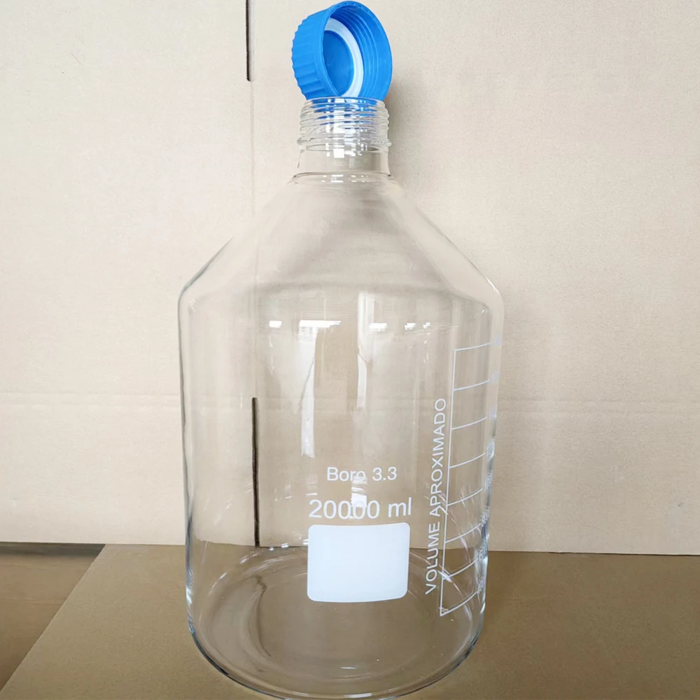 Tiandi Lab 20L Borosilicate Glass Reagent Bottle - GLS 80 Cap