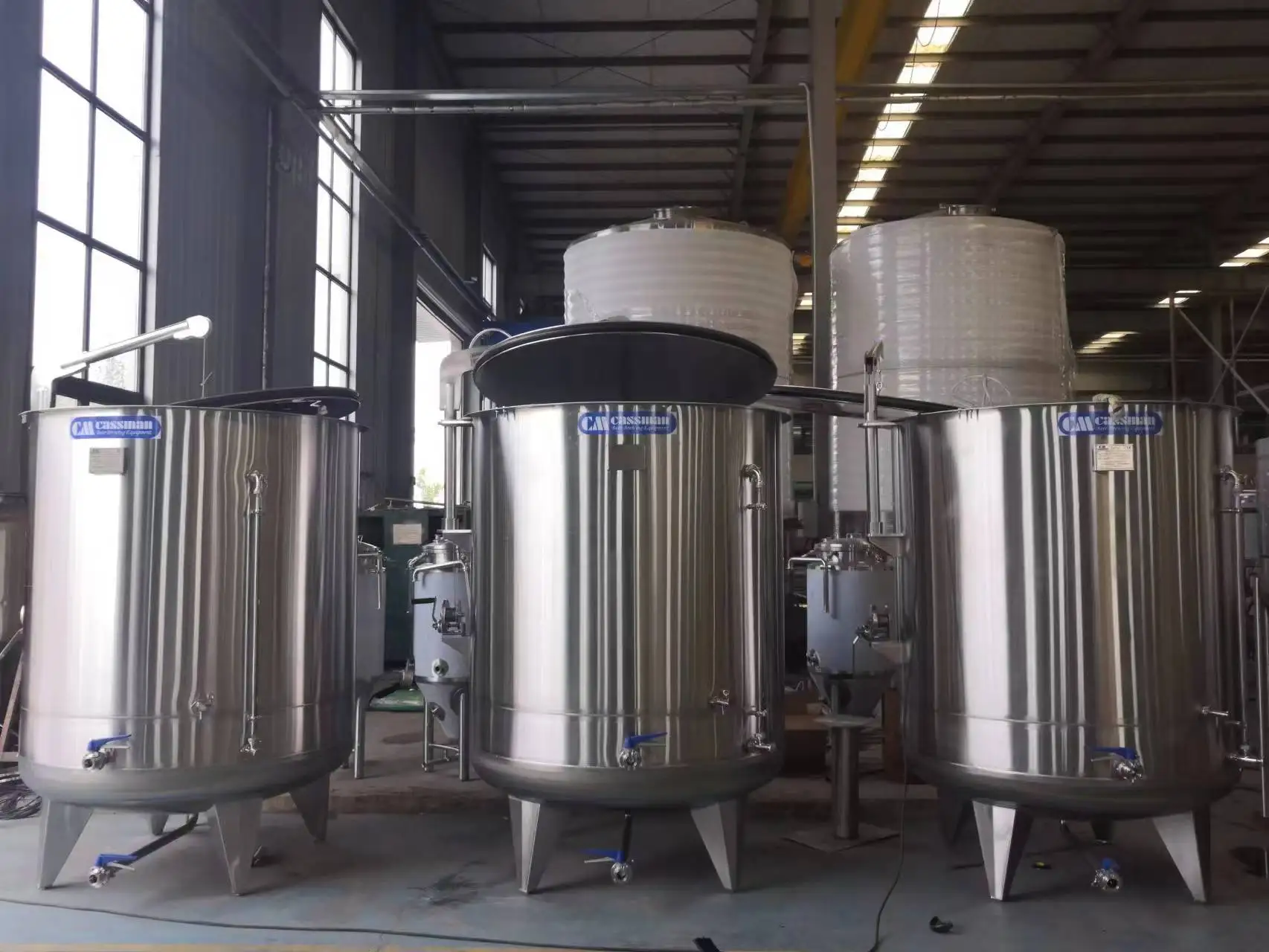 2000L Cooling Jacketed Open Top Tank with Floating Lid