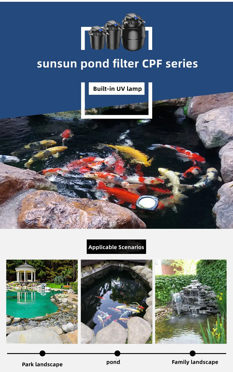 SUNSUN CPF-2500 Water Filters - Efficient Aquarium Solutions