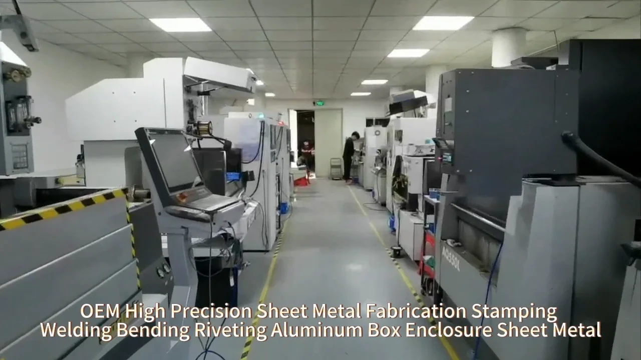 Custom Bending Stamping Works Stainless Aluminum Steel Box Enclosure Processing Parts Welding ...