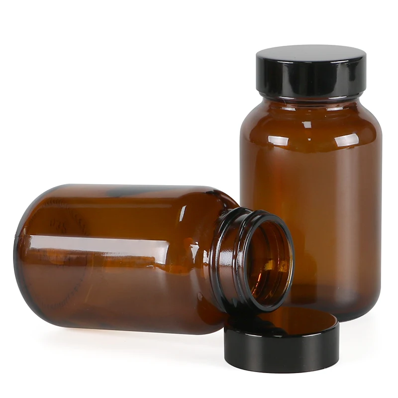 400cc Personal Care Wide Mouth Medicine Capsule Tablet Pill Glass ...