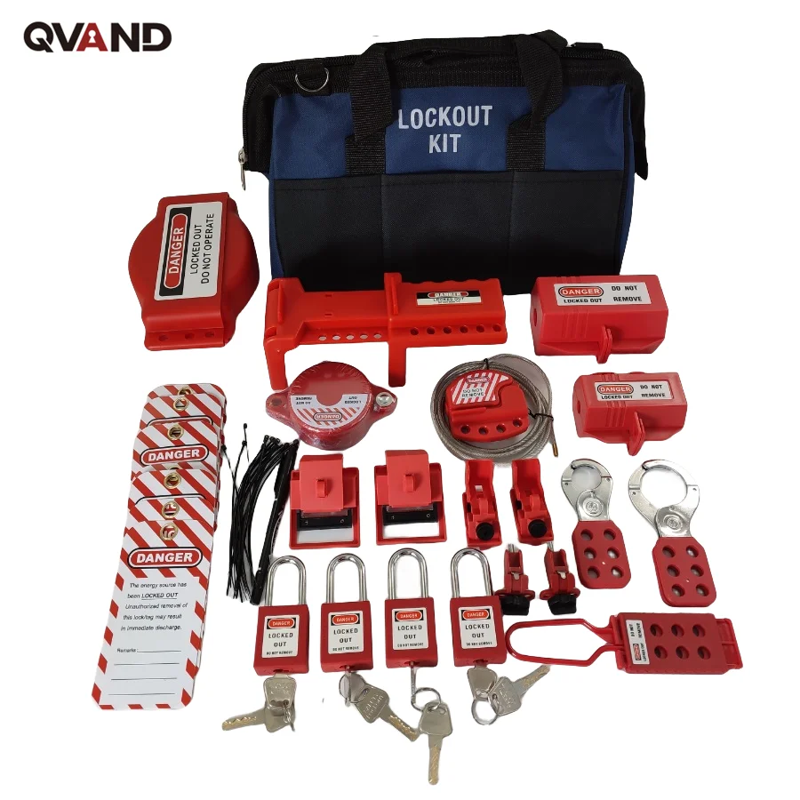 Qvand Lock Out Tag Out Kits Bag Portable Handbag Safety Lockout Tagout ...