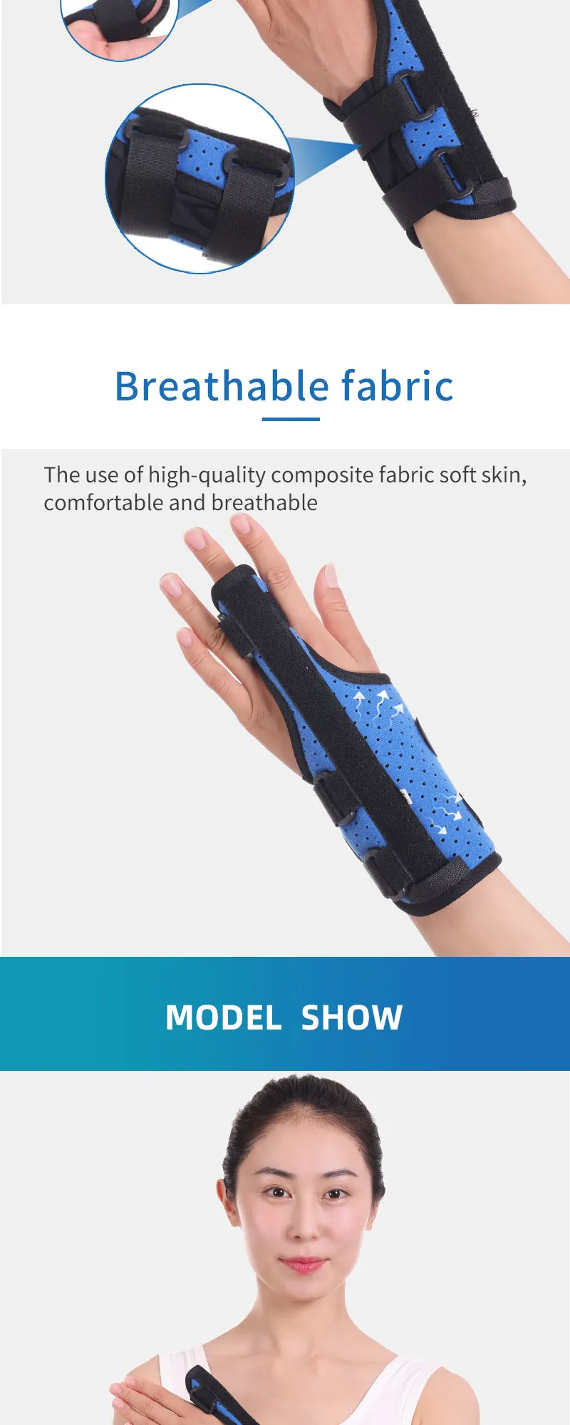 Wrist Brace Support Splint Wrist Stabilizer Band Brace Thumb Bandage ...