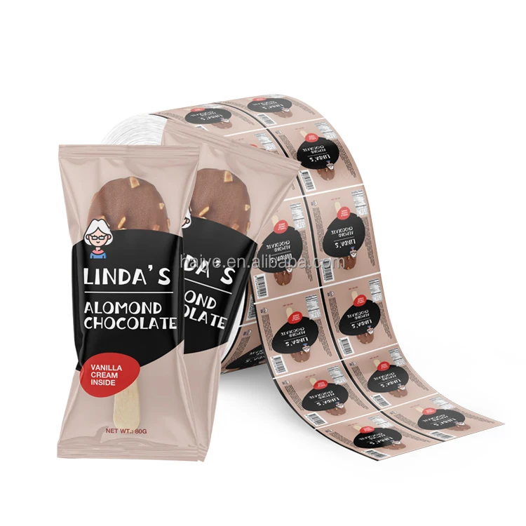 Custom Popsicle Packaging Film Roll Eco Friendly Material Frozen ...