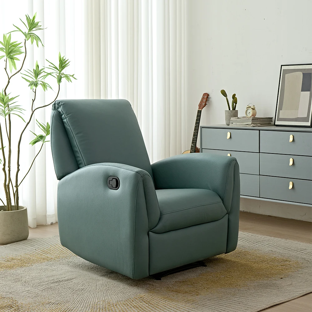 Manual Reclining One-seater Sofa Multifunctional Extendable Metal Frame ...