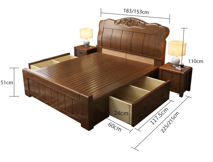 Shop Our Chinese Style Solid Wood Beds for Minimalist Bedrooms