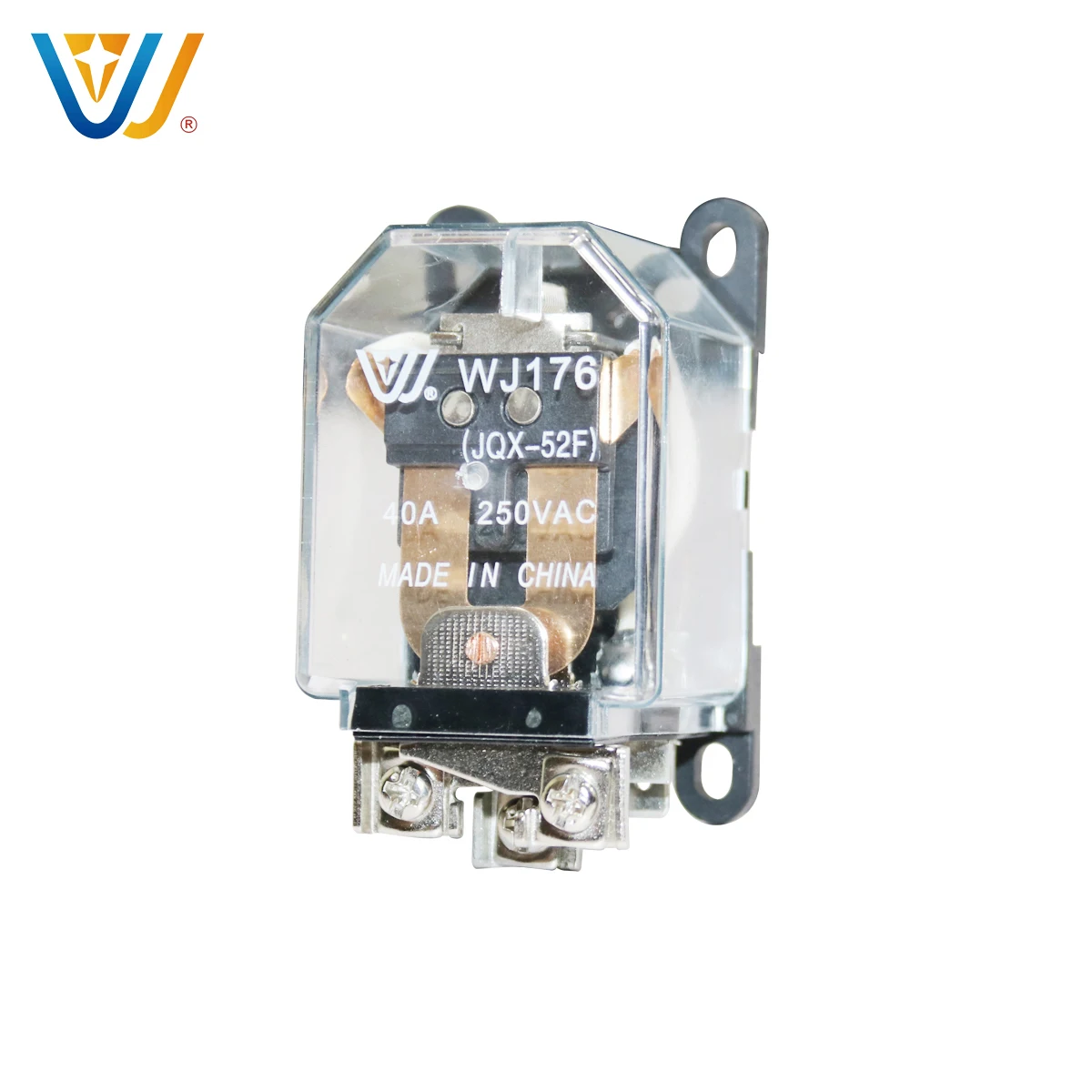 Jqx-52f 40a Small 12v 220v Wanjia Relay 5 Pins Rele Rela 24 Volt Silver ...