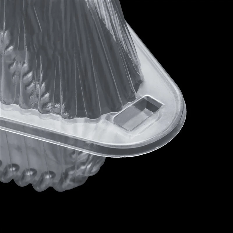 Cheesecake Sandwich Container Mini Box Clear Plastic Single Bakery Cake ...