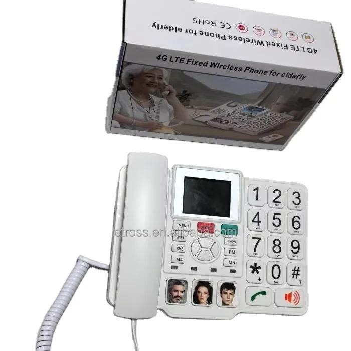 4G Volte Gsm Fixed Wireless Elderly Phone with Big Key ,big Voice ...