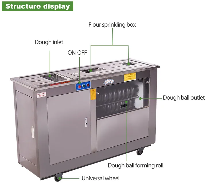 Commercial Automatic Divide Steam Buns Vertical Rounder Dough Bun ...