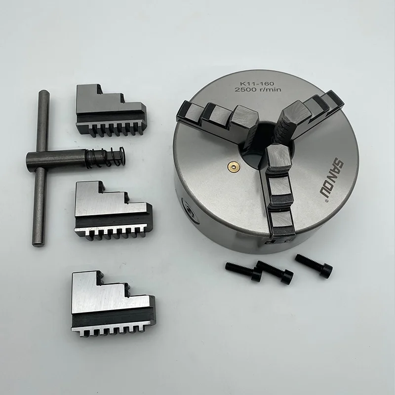 SANOU Lathe Chuck 160mm - Precision 3 Jaw Self-centering