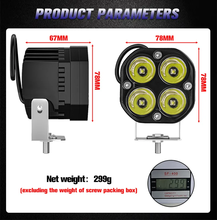 4x4 Led Light Bar 3 Inch Led Headlamps Spotlight 12v 24v Led Offroad ...