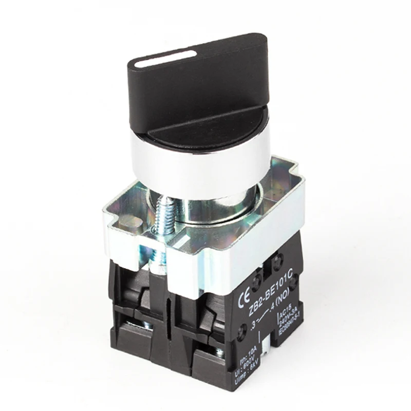 High Quality Xb2 Indicator Selector Rotary Push Button Switch Two Gears Or Three Gears 3 ...