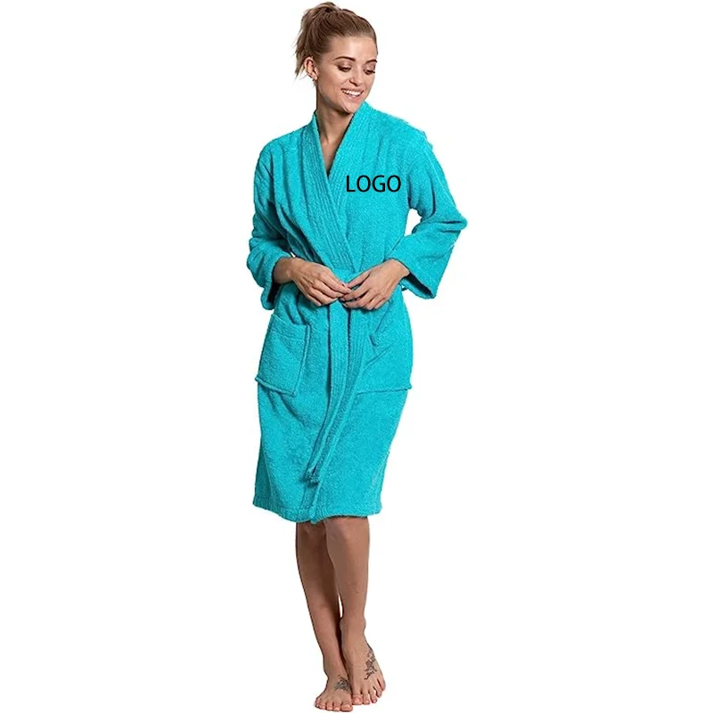 Custom Waffle Luxury Thin Soft House Bath Robe Women Knit Bathrobes For ...