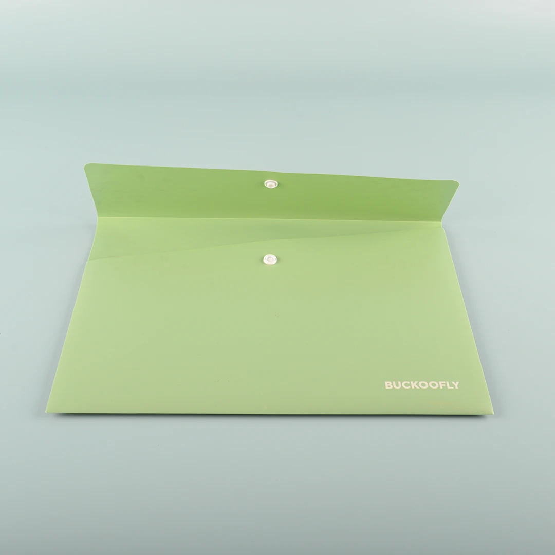 Customised Colour PP Plastic Folder Envelope A4/A5 Size Snap Closure ...
