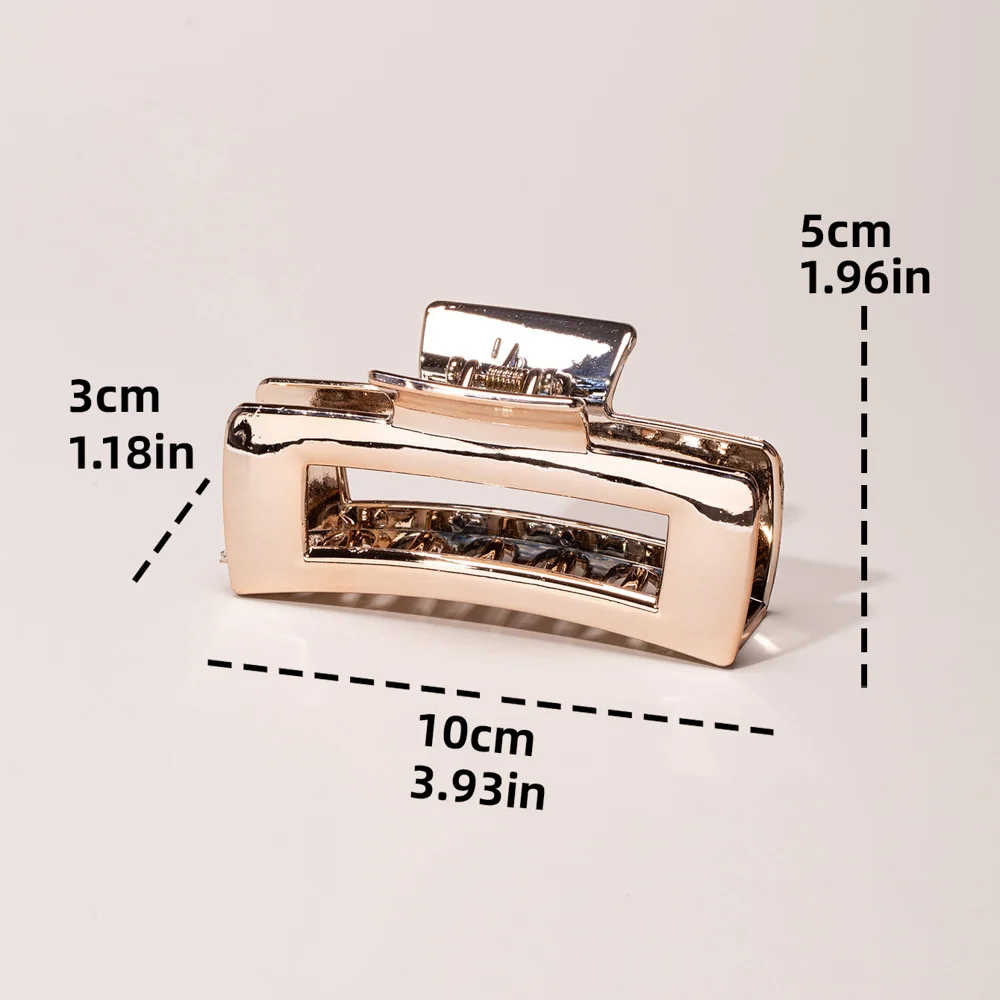 Cute Square Furry Claw Clips for Thick Curly Hair Elegant Fluffy Plush ...