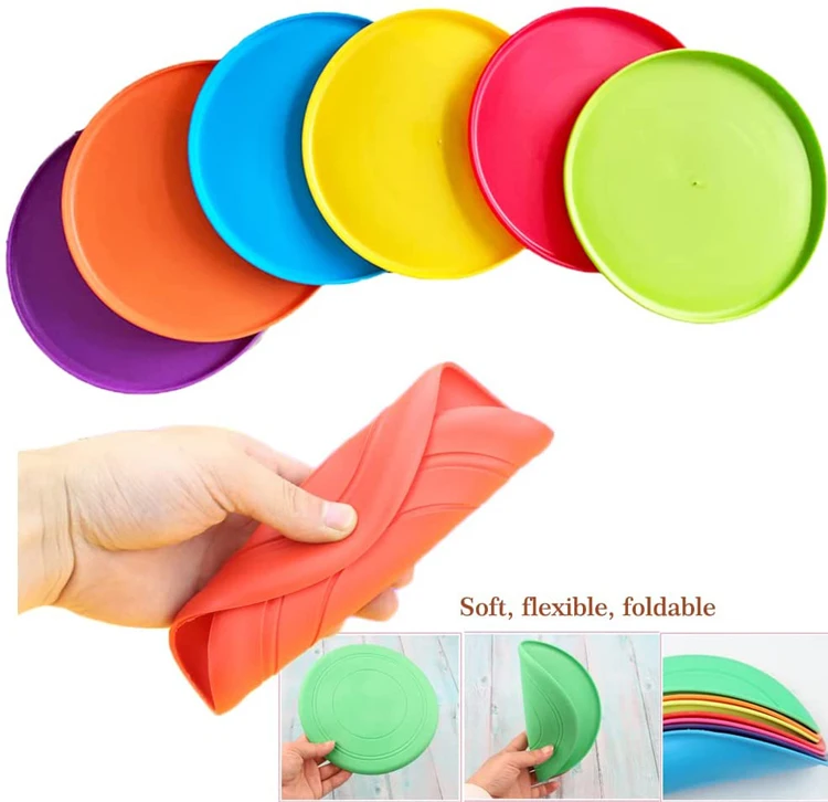 Flying Discs For Kids Soft Rubber Dog Training Flying Discs Outdoor ...