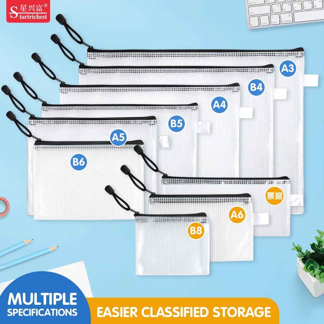 多种规格透明pvc网状文件袋塑料防水拉链袋办公用品文件袋 - Buy A4文件袋定做组合组织者袋,定制旅游业务组织者透明pvc网格a4 B4塑料防水拉链暗袋证件袋文件夹,塑料文件夹a4透明网纱 ...