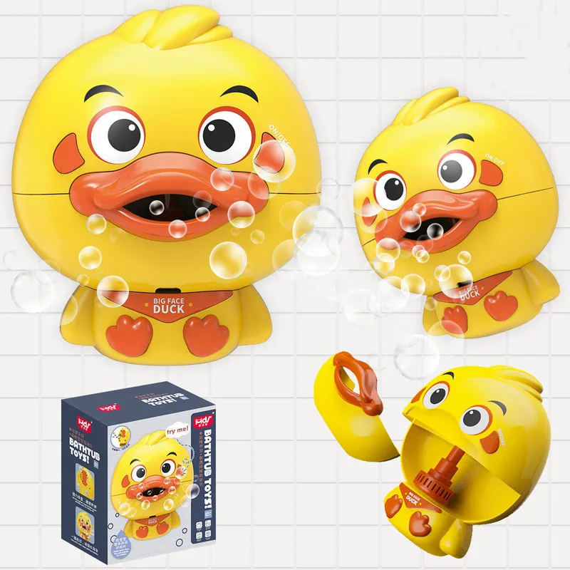 Bathroom Electric Cartoon Bubble Duck Parent-child Interactive Water Toy - Buy Bathroom Bubble ...