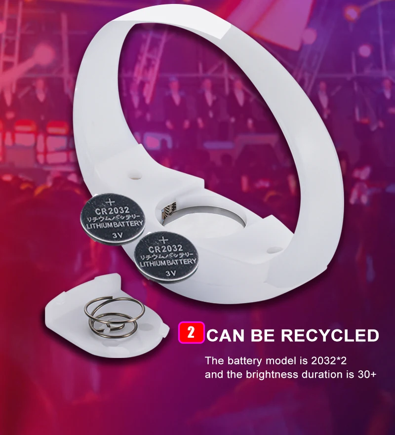 Rgb Wireless Control Bracelet Led Rubber Multicolor Dmx Wristband ...