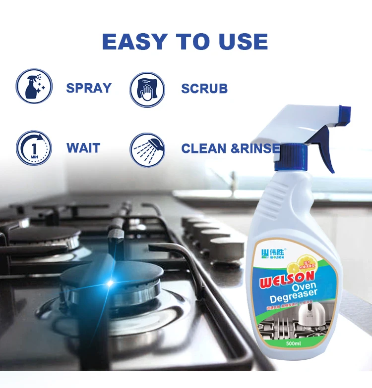 Kitchen Degreaser Liquid Oven Cleaner - Heavy Duty Formula