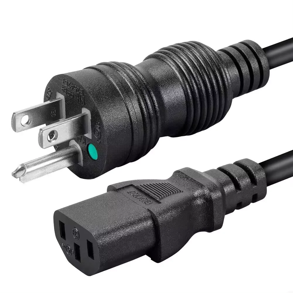 6 Feet 18 AWG Hospital Grade Ac Power Cord NEMA 5-15P Hospital Plug to ...