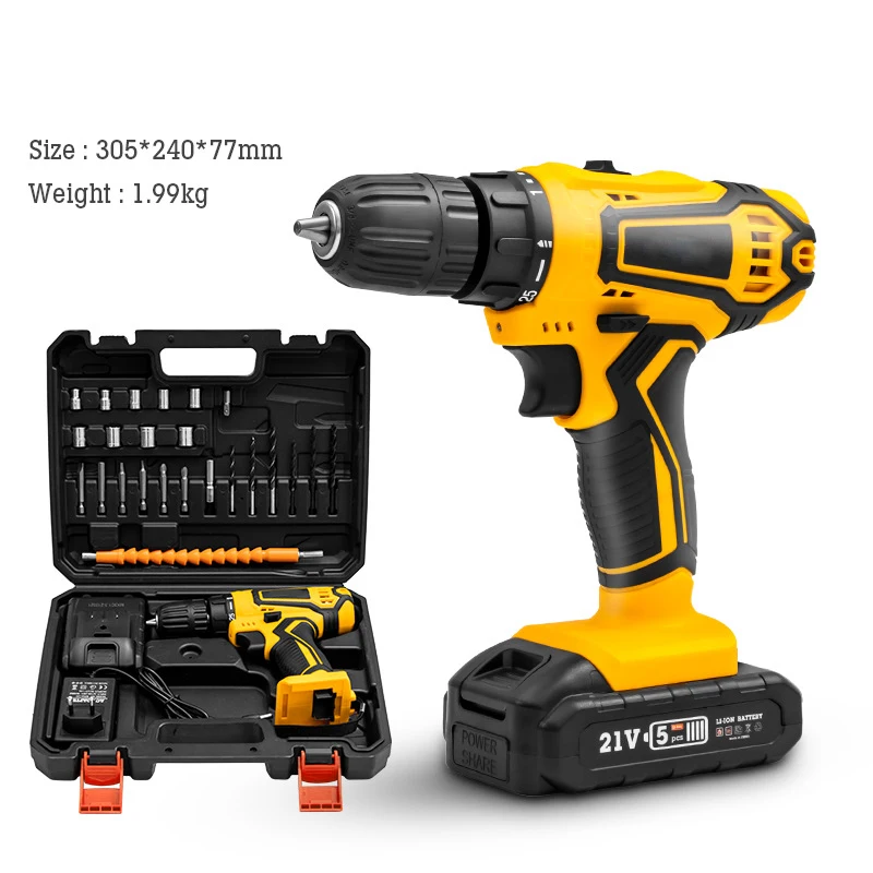 Taladro Cordless Drill 18v 20v Li-Ion Battery Power Tools
