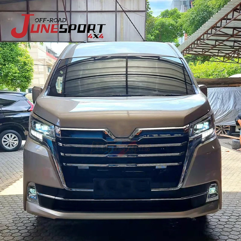 Hiace Bus Upgrade Facelifts 2018 To 2020 Hiace Premio To Majesty Body ...