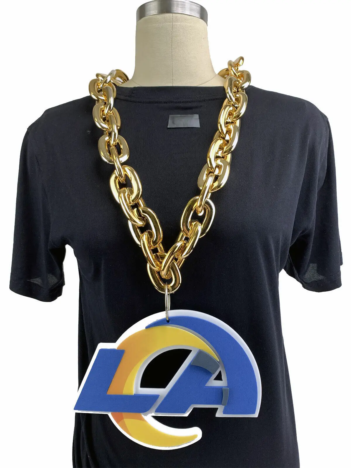Eva Fan Foam Necklace Loge Oversized NFL Plastic Big Chain