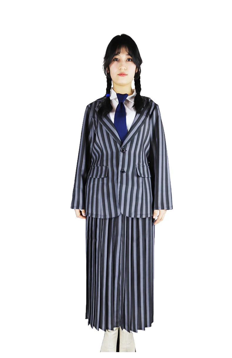 Duwseal Kids Wednesday Addams School Uniform Wednesday Cosplay Costume ...