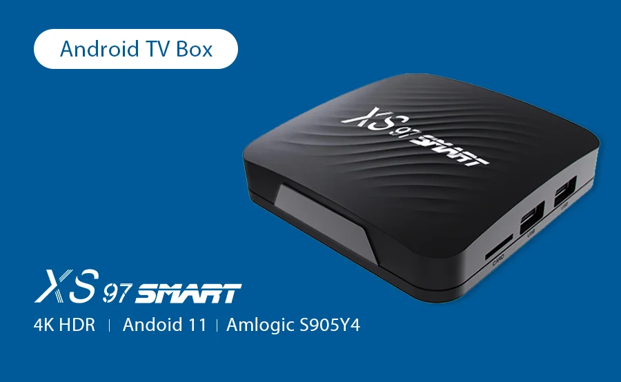 XS97 Smart 4k Set-Top Box - 4GB 32GB BT 5.0 Amlogic S905y4