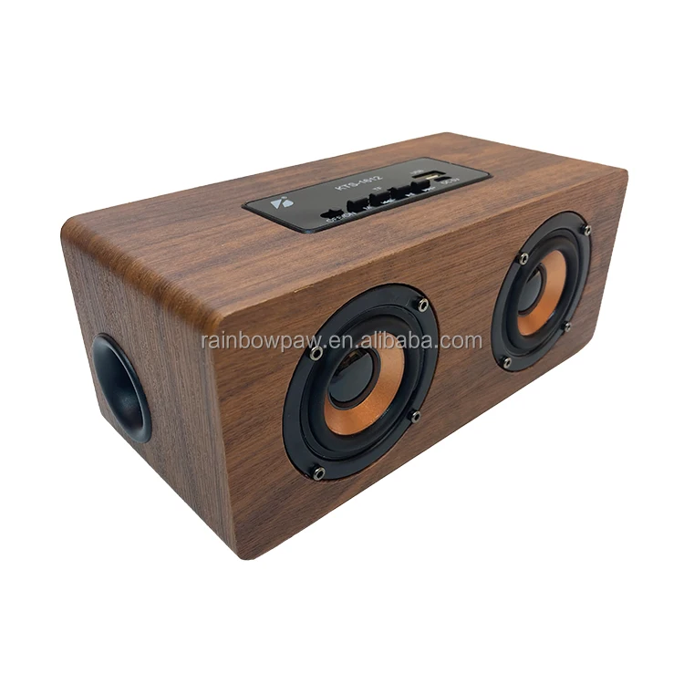 KTS Speaker KTS-1612 - Wireless Portable High Quality Wood Speaker