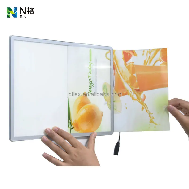 Aluminum Frame A4 Size Led Photo Tempered Glass Light Box Slim Thin ...
