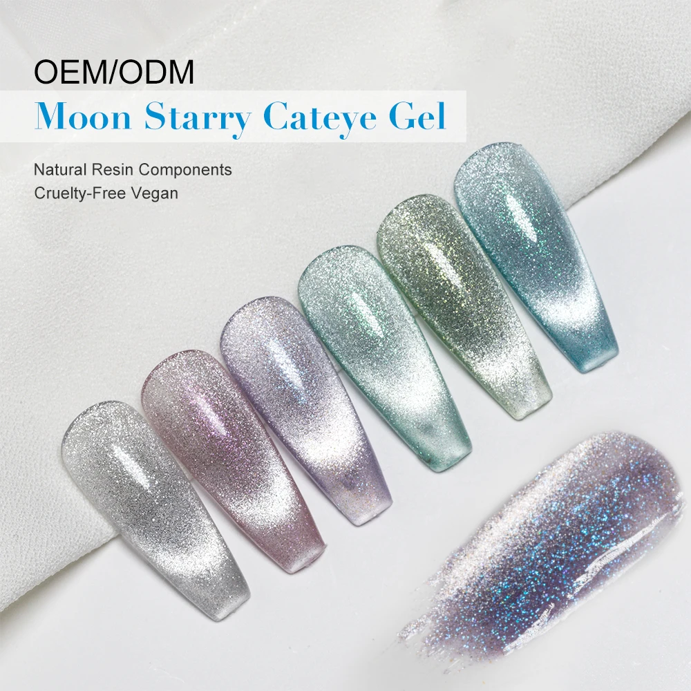 Wholesale Moon Starry Cat Eye Gel 15ml Nail Polish Custom Logo Cat Eye ...