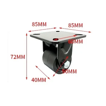 2 Inch 50mm Heavy Duty Fixed Caster Rigid Nylon Wheel Castor - Buy ...